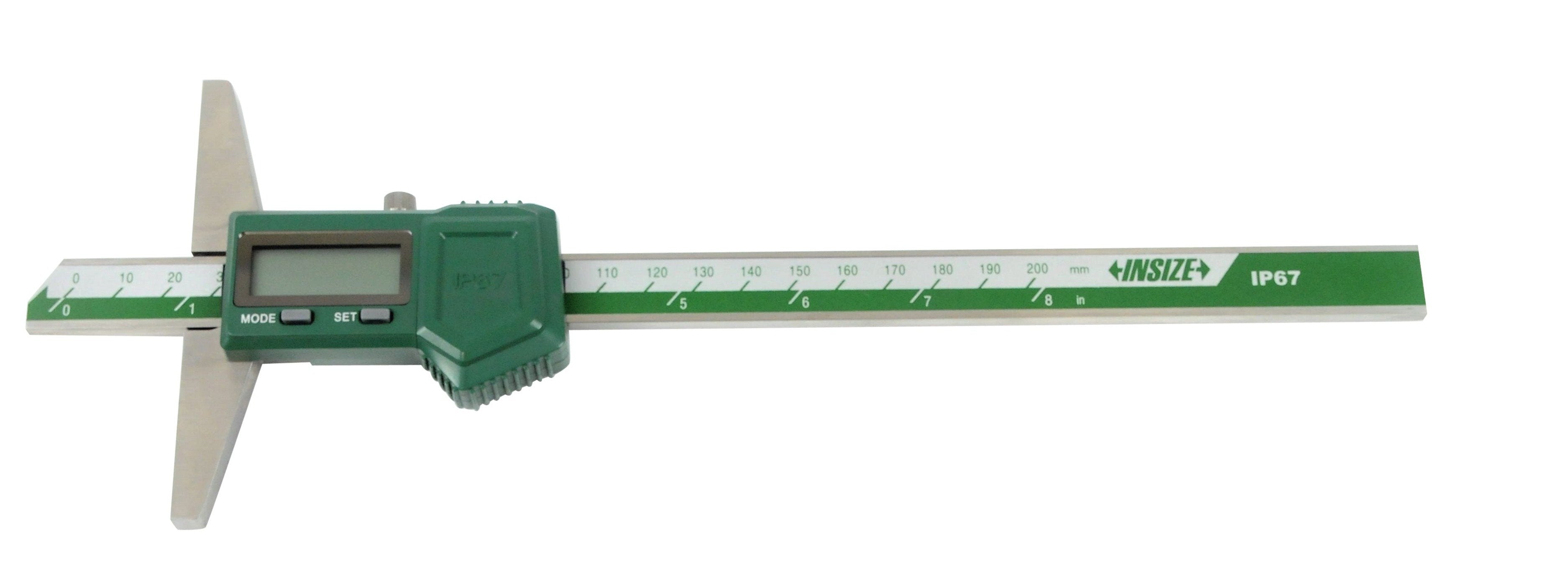 DIGITAL DEPTH GAUGE - INSIZE 200mm / 8" | Wallers Industrial