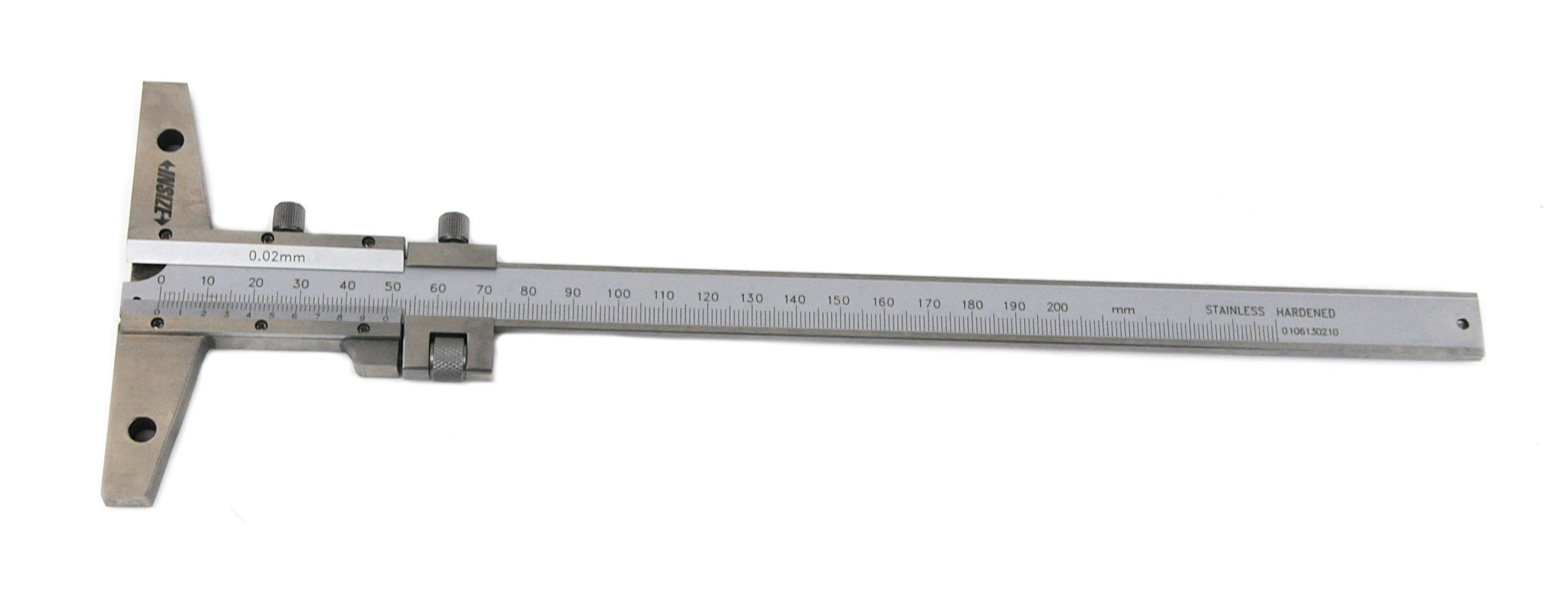VERNIER DEPTH GAUGE - INSIZE 1249-2001 200mm | Wallers Industrial