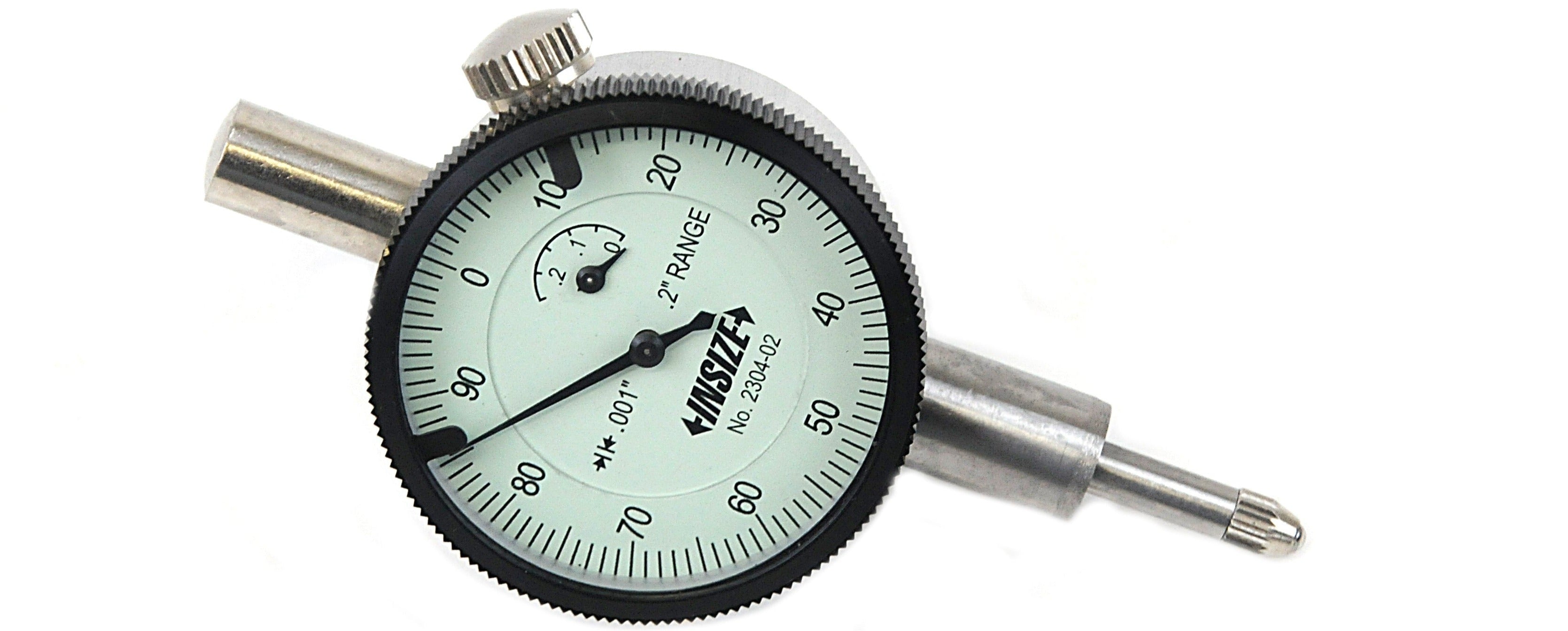 COMPACT DIAL INDICATOR - INSIZE 2304-02 0.2" | Wallers Industrial