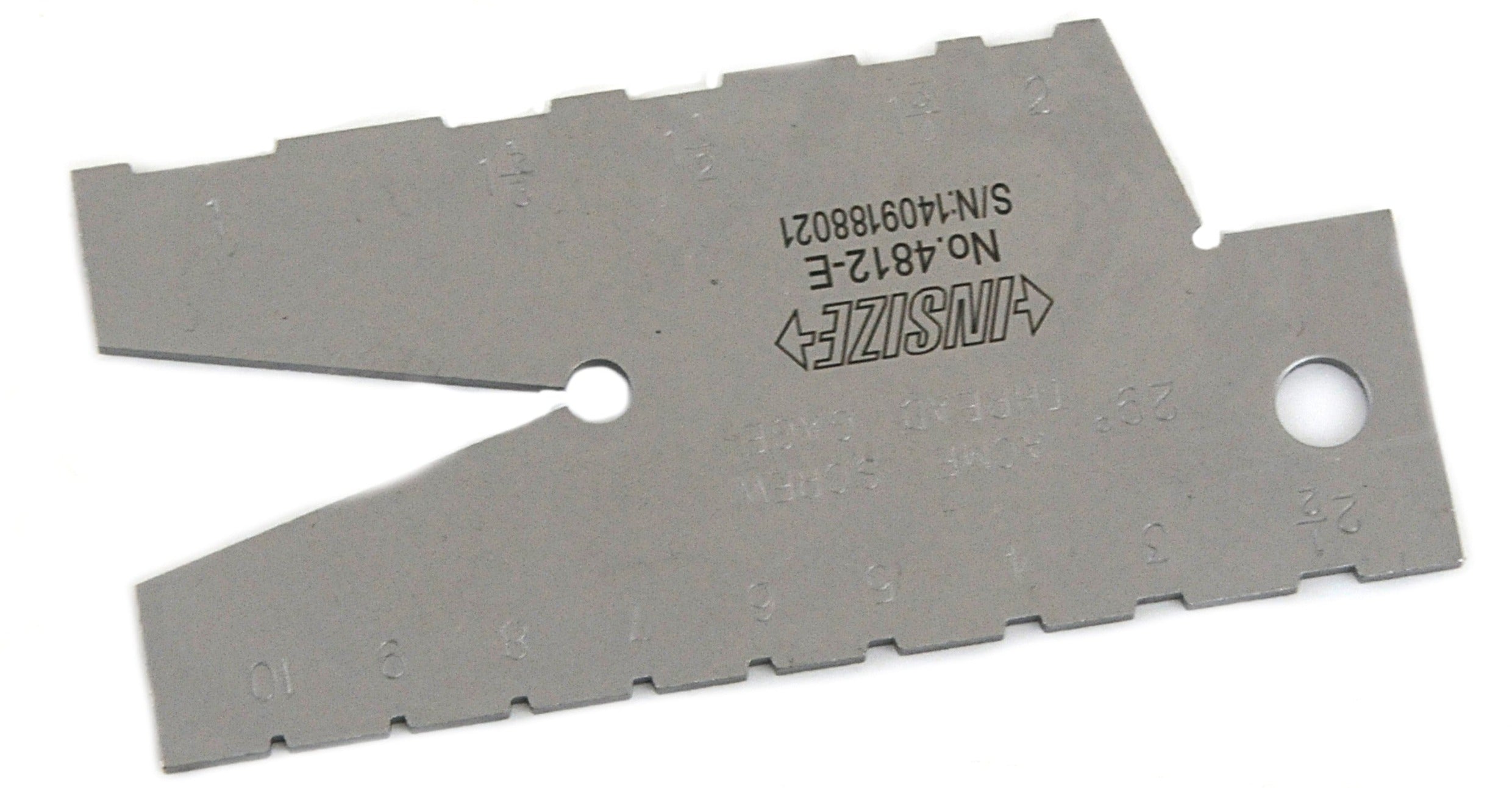 THREAD ANGLE GAUGE - INSIZE 4812-E 1-10TPI | Wallers Industrial